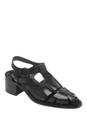 Hereu HEREU Pesca Block Heel Fisherman Sandal Black