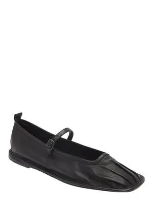 Hereu HEREU Dansa Pleated Mary Jane Flat Black