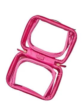 CALPAK Mi Clear Cosmetics Case Pink