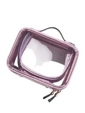 CALPAK Mi Clear Cosmetics Case Purple