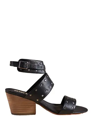 SILENT D Rosendo Buckled Heels - Black