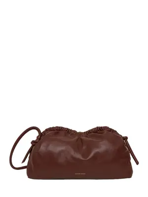 MANSUR GAVRIEL Oversized Cloud Clutch Chocolate