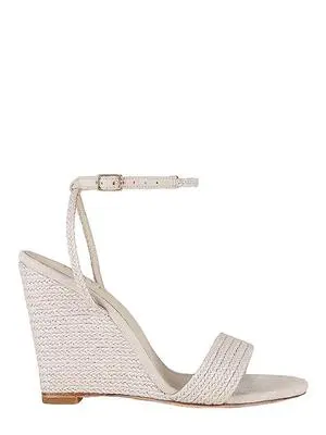 Raye Lagoon Wedge Heel With Ankle Buckle Closure - Bone
