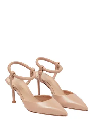 GIANVITO ROSSI Leather Pumps - Neutrals