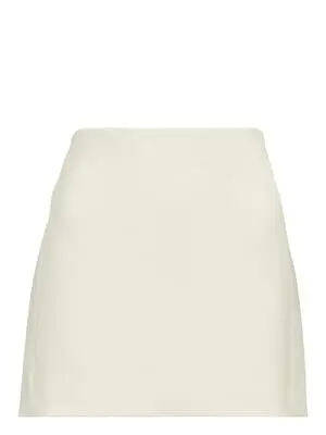 Wardrobe.NYC Virgin Wool Miniskirt - White