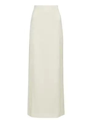 Wardrobe.NYC Virgin Wool Maxi Skirt - White