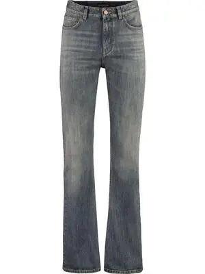 Balenciaga Mid-rise Bootcut Jeans - Blue