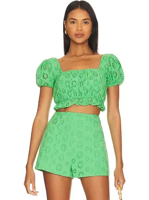 LOVERS AND FRIENDS Leah Top - Green