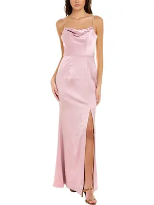 BARIANO Black By Bariano Lana Gown Pink