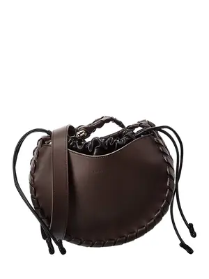 Chloé Chloé Mate Small Leather Hobo Bag Brown
