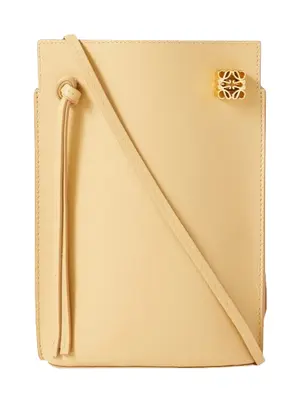 Loewe LOEWE Dice Pocket Leather Shoulder Bag Neutrals