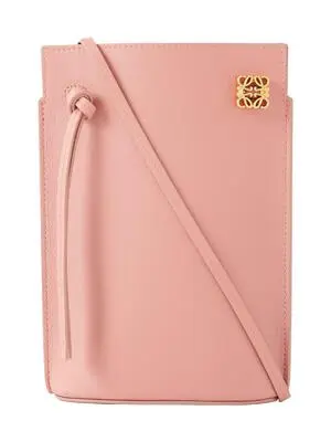 Loewe LOEWE Dice Pocket Leather Shoulder Bag Tan