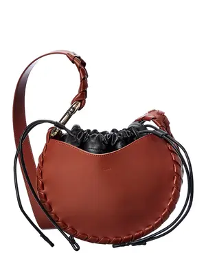 Chloé Chloé Mate Leather Hobo Bag Brown