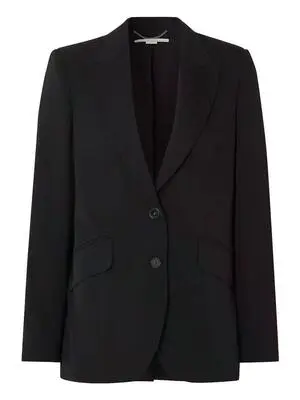 Stella McCartney Net Sustain Stretch-wool Twill Blazer - Black