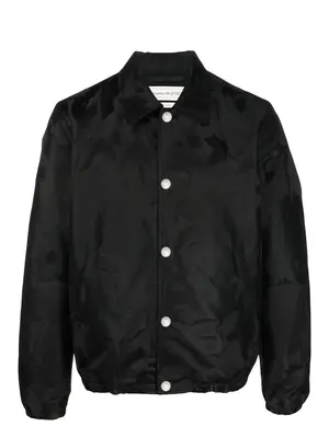 Alexander McQueen Satin Bomber Jacket - Black