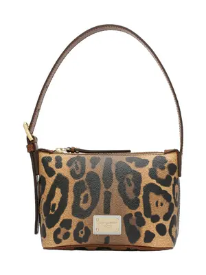 Dolce & Gabbana Leopard-print Shoulder Bag - Neutrals