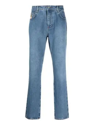 MOSCHINO Moschino Leo Teddy-Print Skinny Jeans