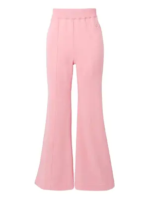 AZ FACTORY Cotton-terry Flared Pants - Baby Pink