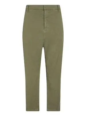 NILI LOTAN Paris Cropped Tapered Pants - Army Green