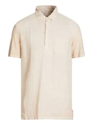 120% Lino Linen Polo Shirt - Neutral