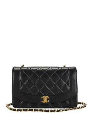 Chanel Vintage Diana Flap Bag - Black