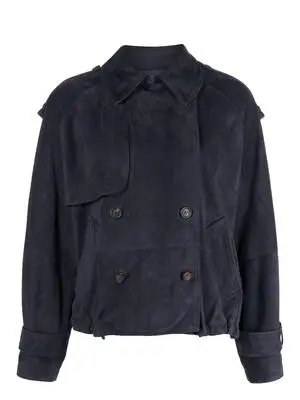 BRUNELLO CUCINELLI Monilli-detail Suede Jacket