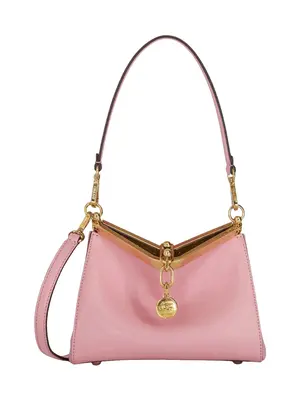 Etro Vela Leather Shoulder Bag - Pink
