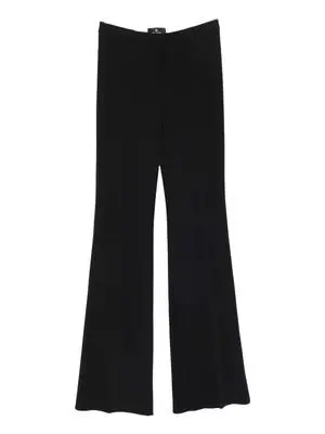 Etro Mid-rise Flared Trousers - Black