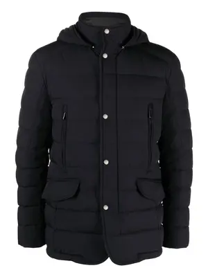 MOORER Craig-kn Padded Jacket - Blue