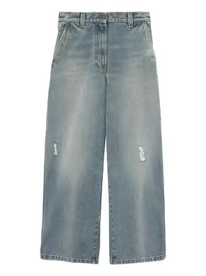 Palm Angels Paris Wide-leg Jeans - Blue