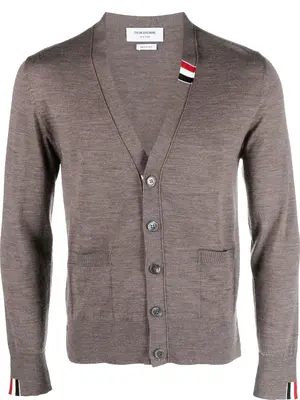 Thom Browne Button-up Cardigan - Brown