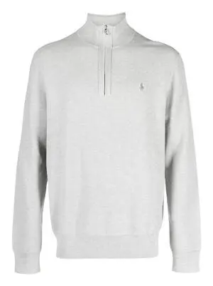 Polo Ralph Lauren Half-zip Piqué Jumper - Grey