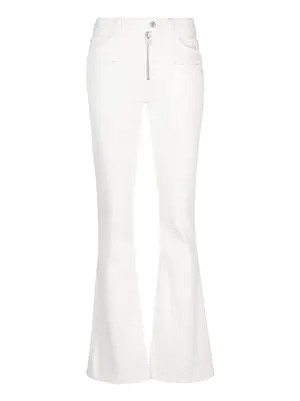 COURREGES Low-rise Bootcut Jeans - White