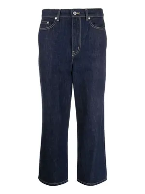 Kenzo Sumire Cropped Jeans - Blue