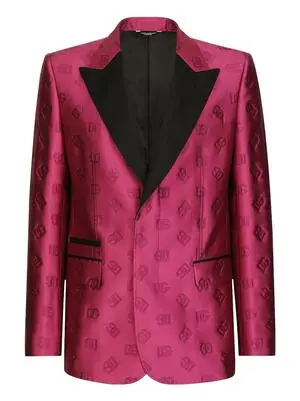 Dolce & Gabbana Jacquard Single-breasted Tuxedo - Pink