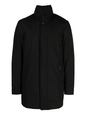 Fear Of God High-Neck Trench Coat In Black - 41% Off | Editorialist