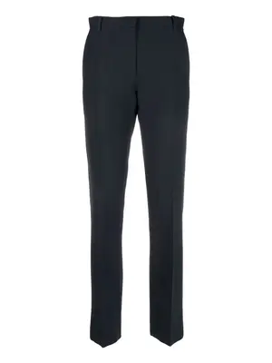 Valentino Garavani Wool-silk Blend Tailored Trousers - Blue