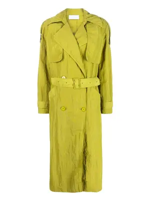 Christian Wijnants Jushu Belted Trench Coat - Green