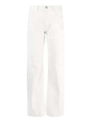 MOORER Straight-leg High-rise Jeans - Neutrals