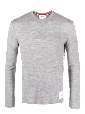 Thom Browne Round-neck Knit Jumper - Grey