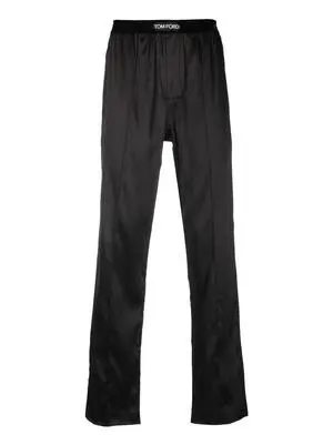 TOM FORD Logo-waistband Lounge Pants - Black