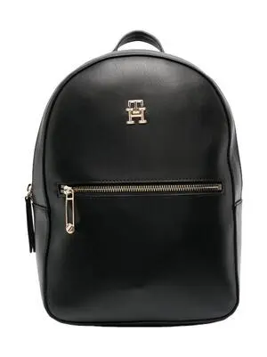 Tommy Hilfiger Logo-plaque Backpack - Black