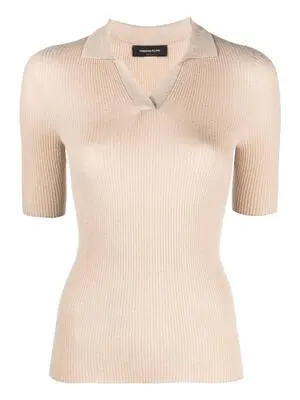 FABIANA FILIPPI Fabiana Filippi Ribbed Knit Polo Shirt