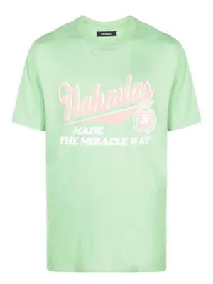 NAHMIAS Logo-print Cotton T-shirt - Green