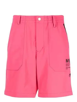 MASTER BUNNY EDITION Logo-patch Elasticated-waist Shorts - Pink