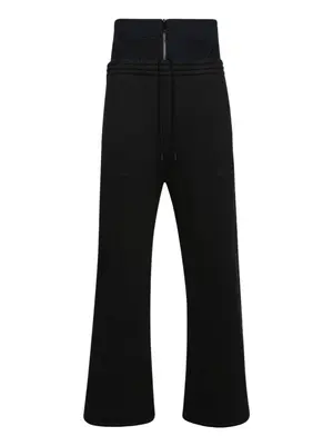 Off-White High-waisted Wide-leg Trousers - Black