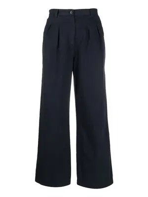 A.p.c. Wide-leg Trousers - Blue