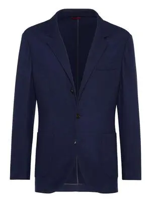 Brunello Cucinelli Single-breasted Cashmere Blazer - Blue
