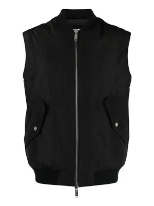 Dsquared2 Logo-embroidered Padded Jacket - Black
