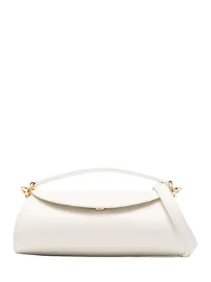 JIL SANDER Small Cannolo Shoulder Bag - White